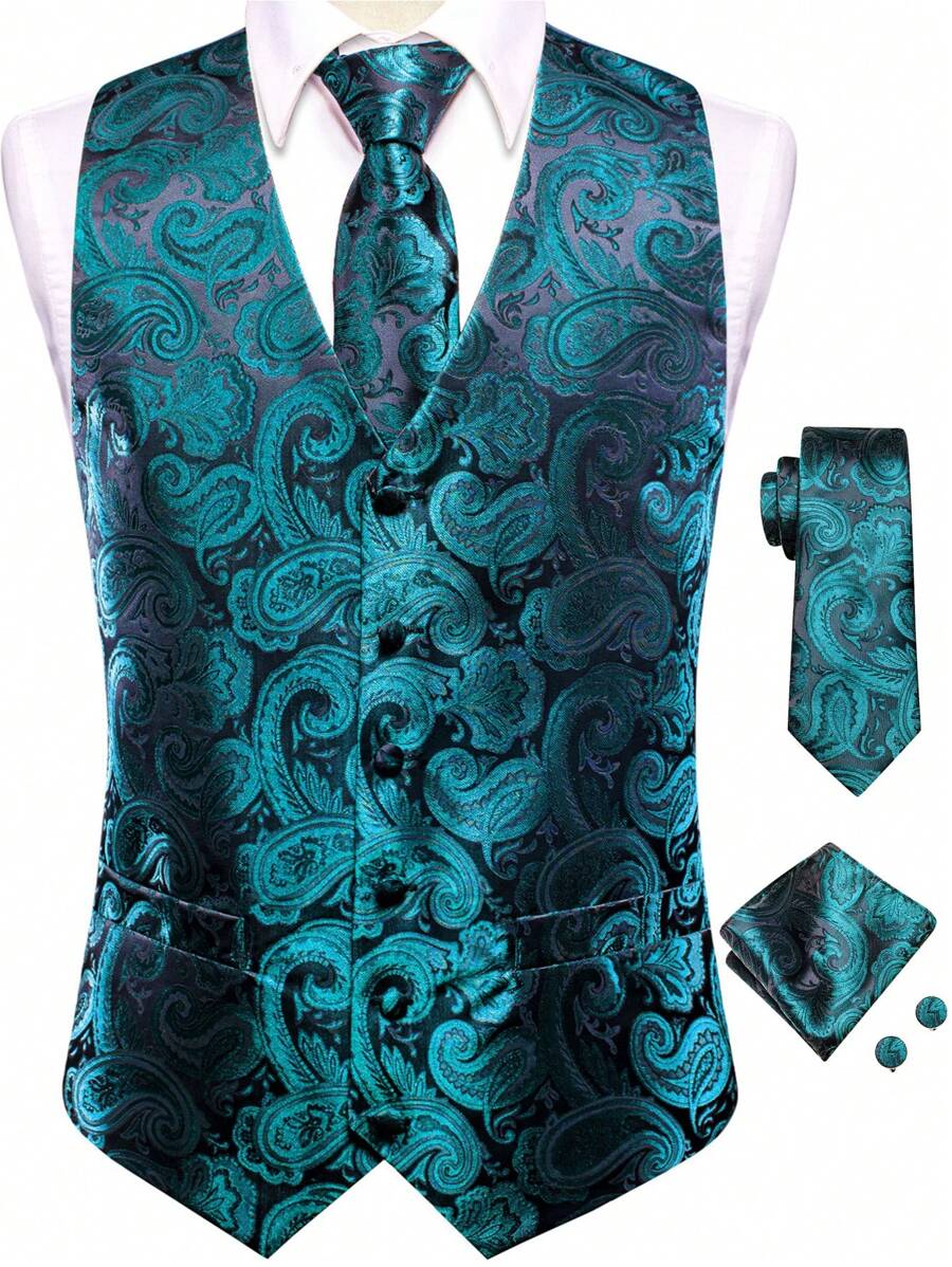 Men Paisley Print Waistcoat | SHEIN USA