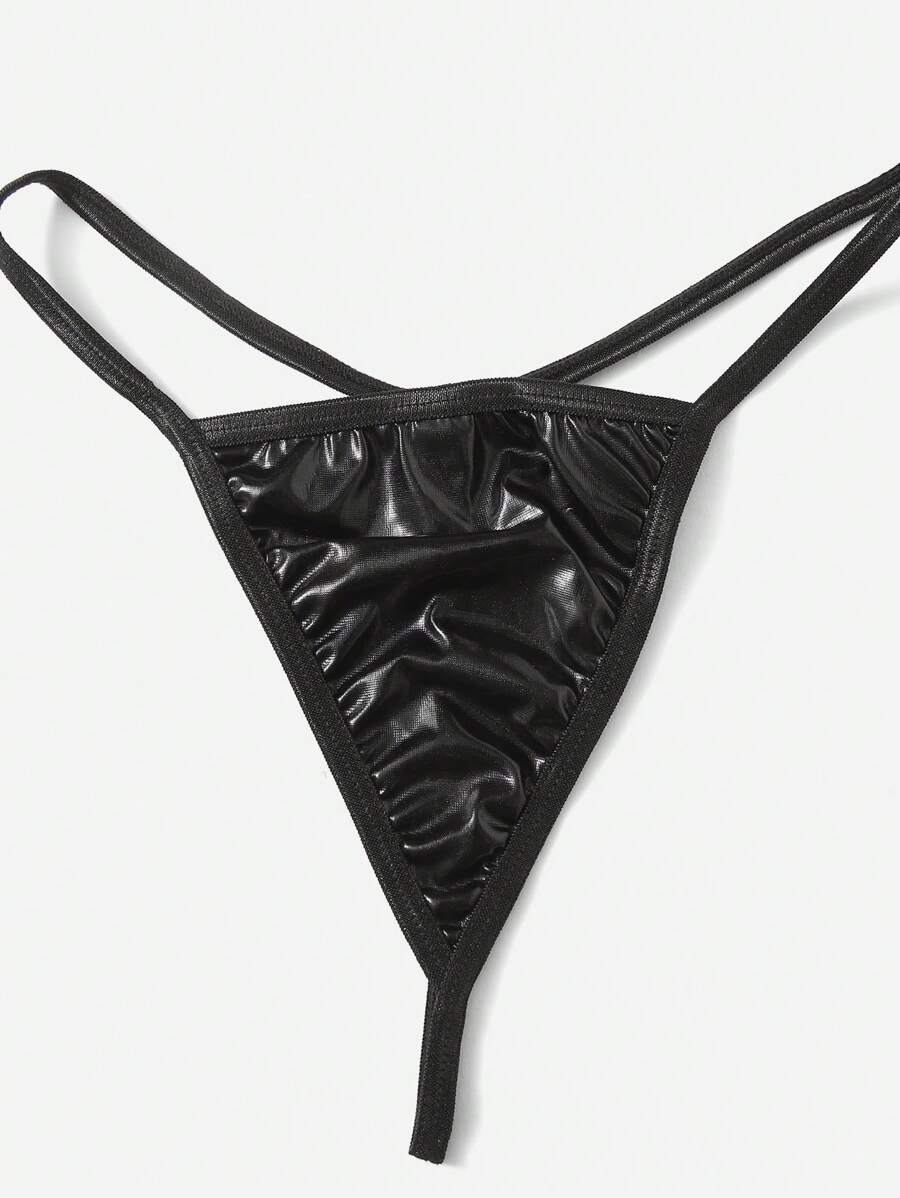Romwe Goth 3pack Chain Detail Lingerie Set Shein Uk