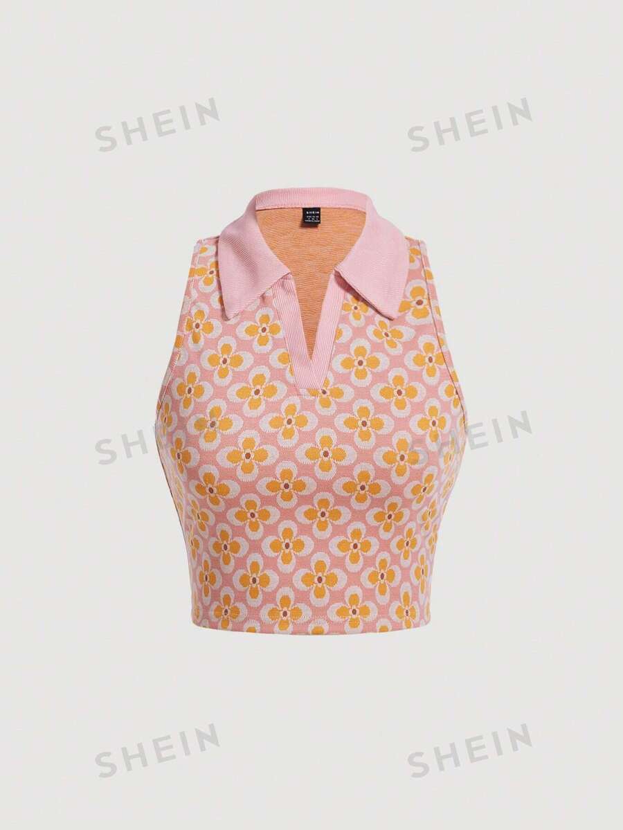 SHEIN MOD Floral Print Tank Top | SHEIN UK