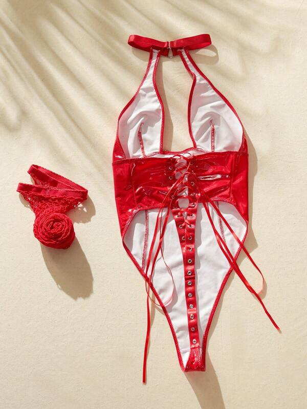 SHEIN Cut Out Halter Body Stocking | SHEIN UK