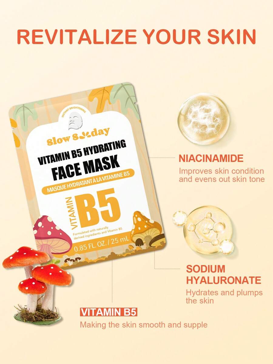 SlowSunday Hydrating Face Masks, Instant Brightening Firming Anti Aging Face Sheet Masks ...