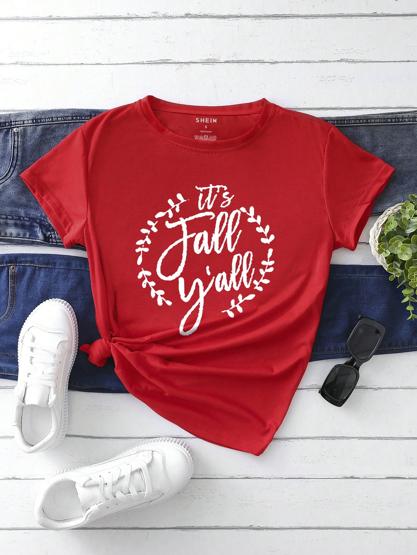 Shein Lune Slogan Graphic Tee Shein Usa
