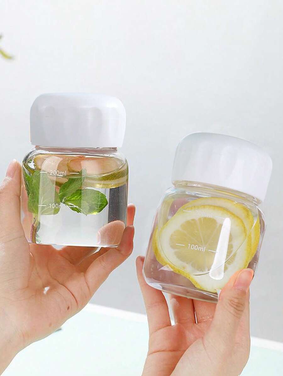 1pc Portable PC Water Bottle,Simple Clear Washable Water Bottle With ...