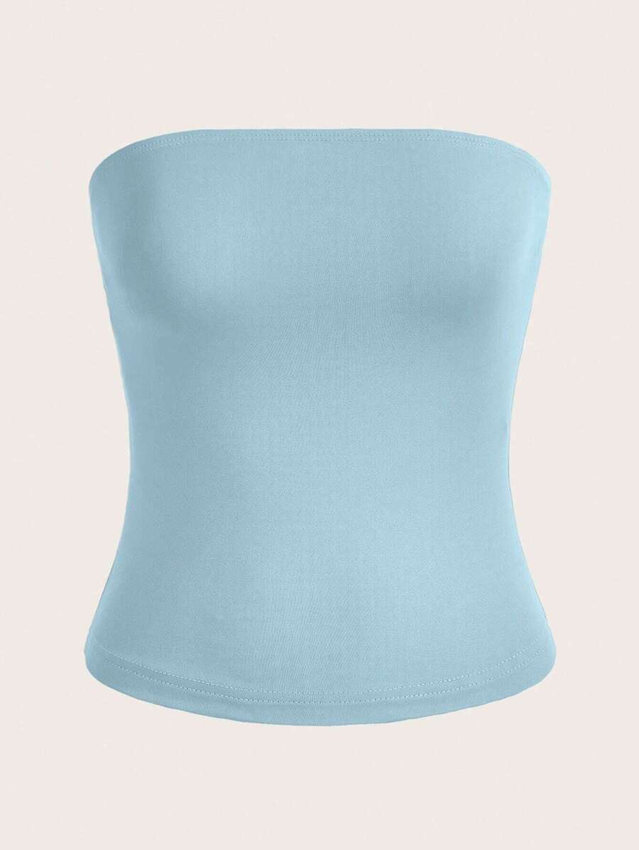 Sweetina Solid Tube Top | SHEIN USA