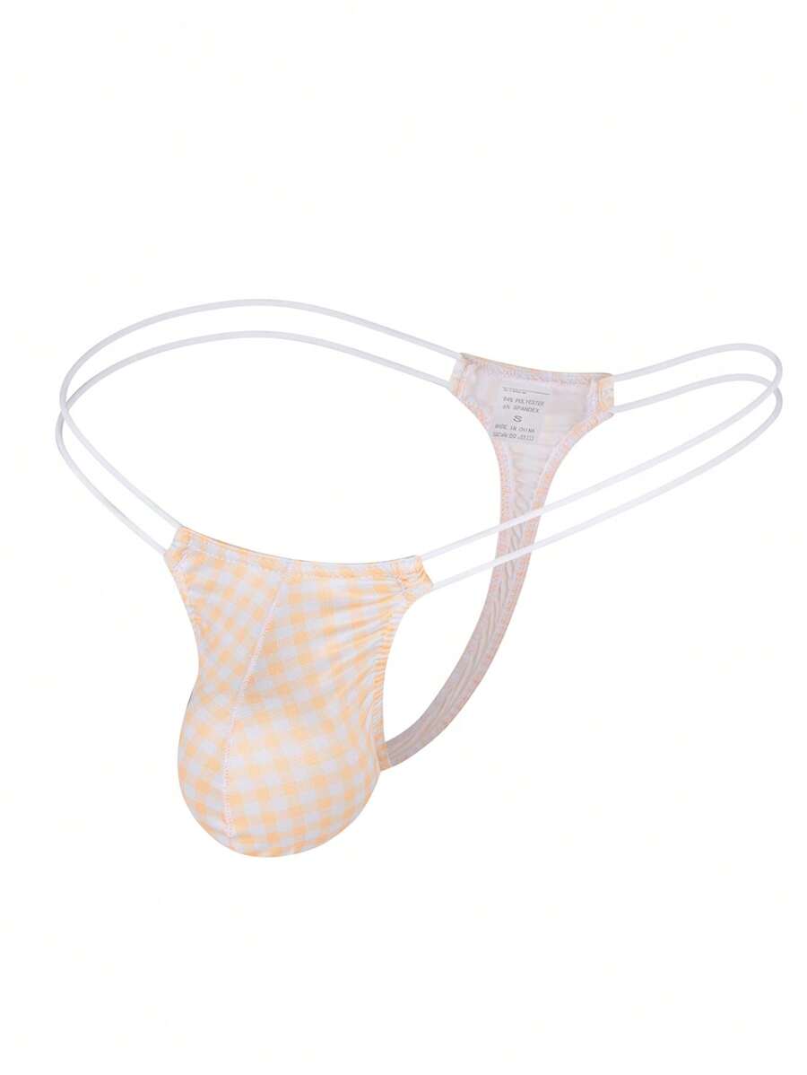 Men Gingham Print Jockstrap | SHEIN USA