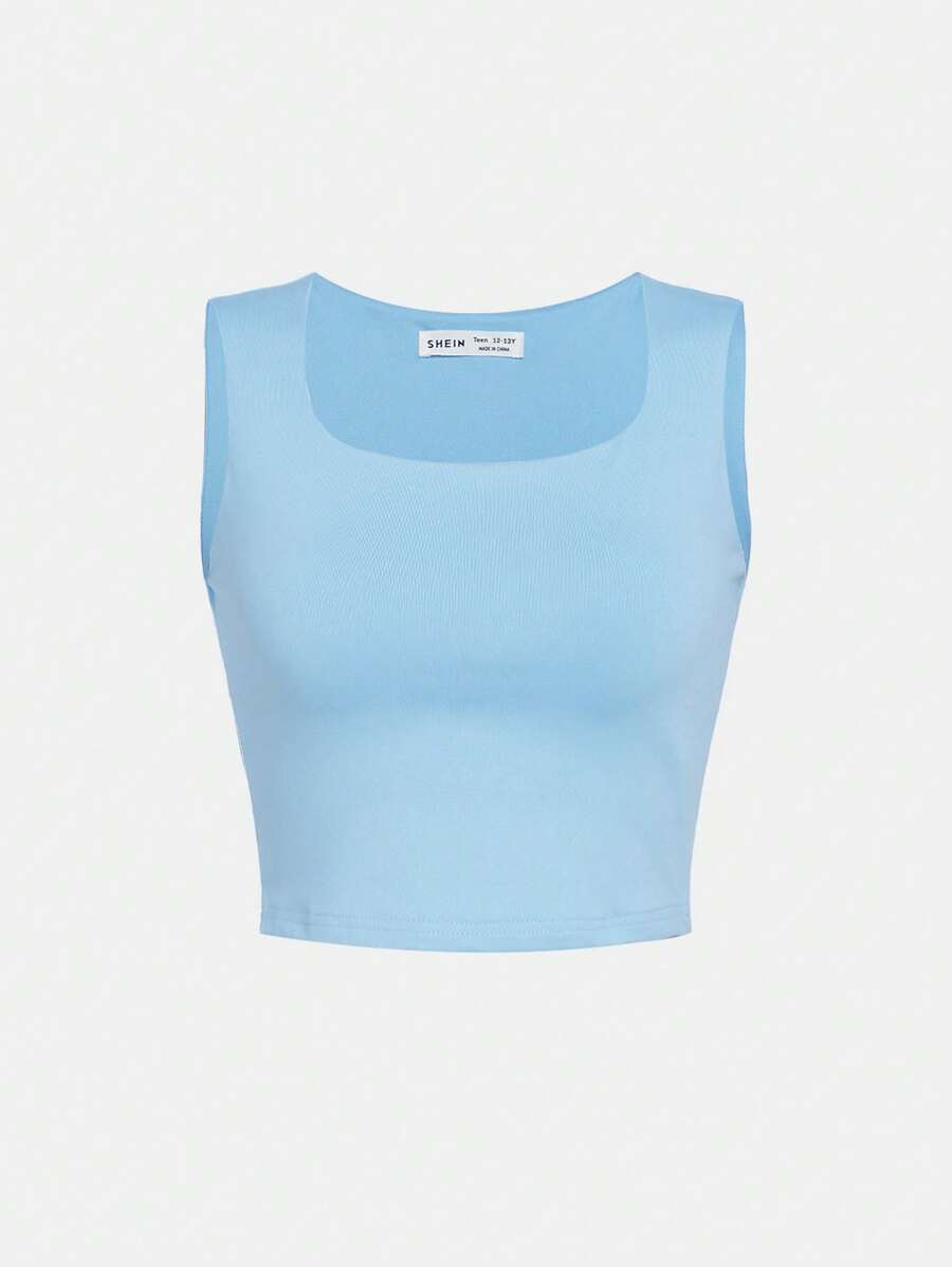 SHEIN Teen Girl Solid Tank Top | SHEIN USA