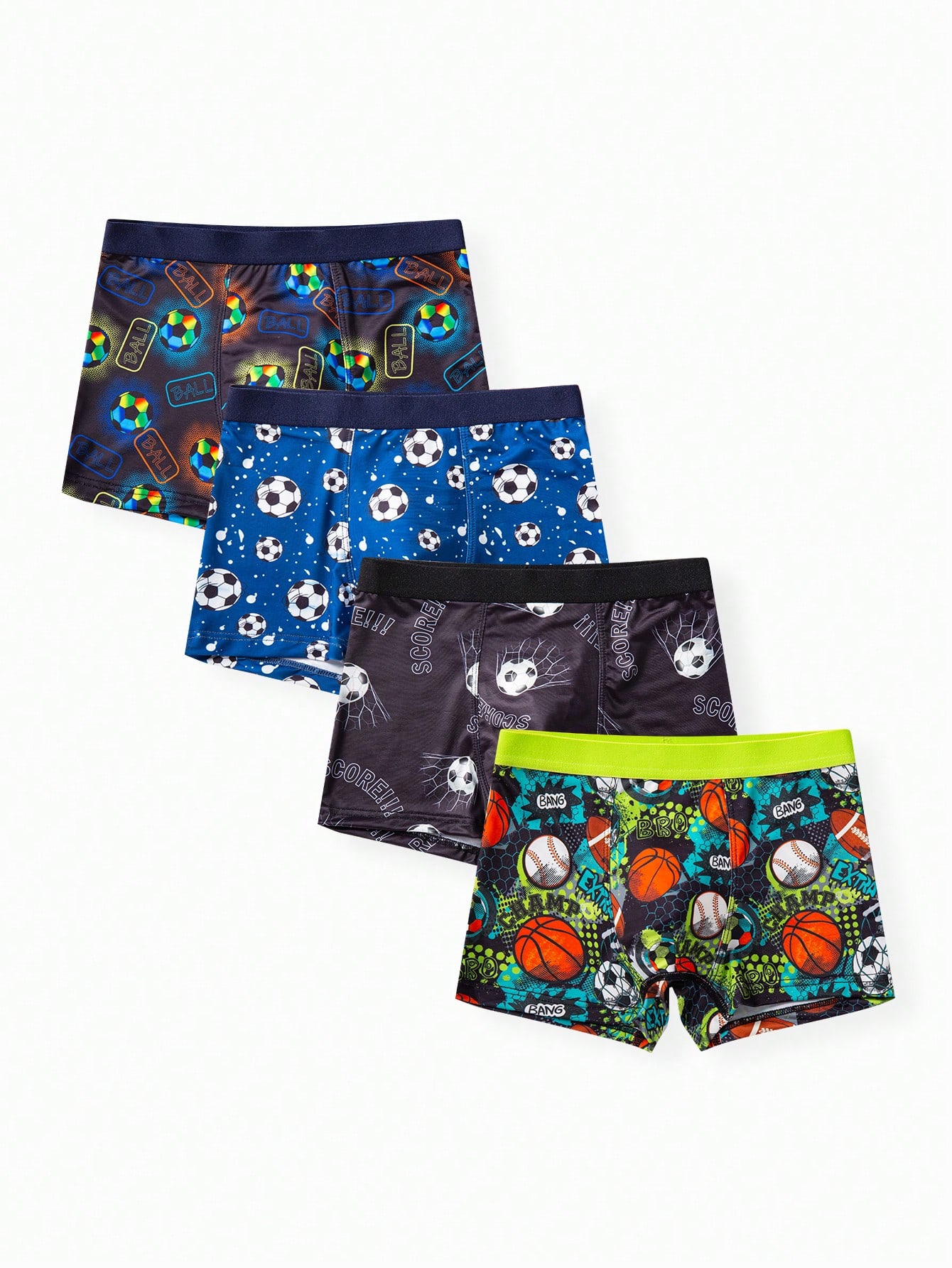 Tween Boy 4pack Cartoon Graphic Boxer Brief | SHEIN USA
