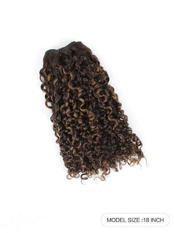 Highlight P4/30# Pixie Curl Hair Bundles Piano Color Double Drawn Hair ...