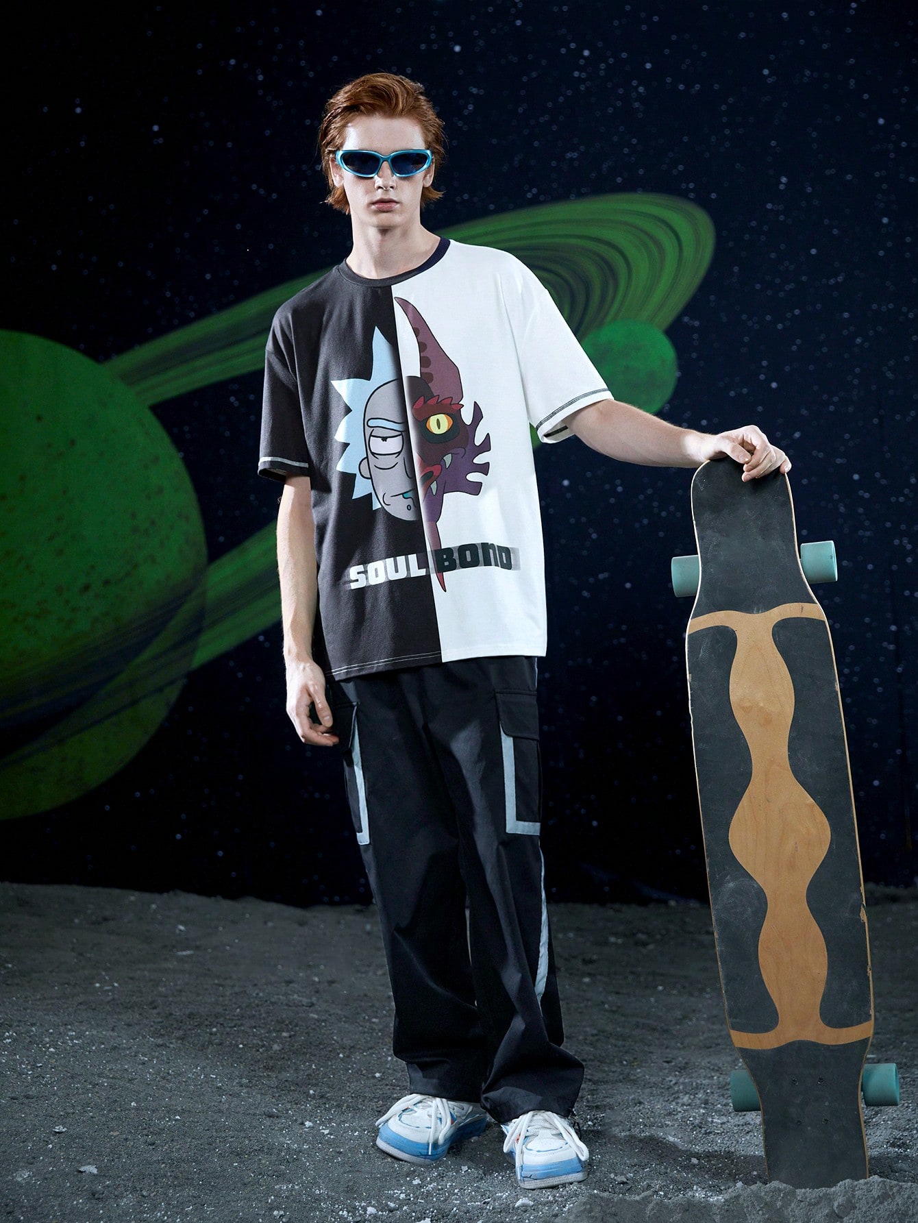 Rick and Morty X SHEIN Men Cartoon Graphic Tee | SHEIN USA