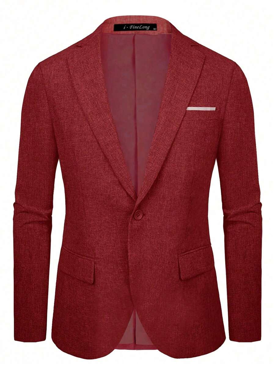 Men Single Button Blazer Without Top | SHEIN USA