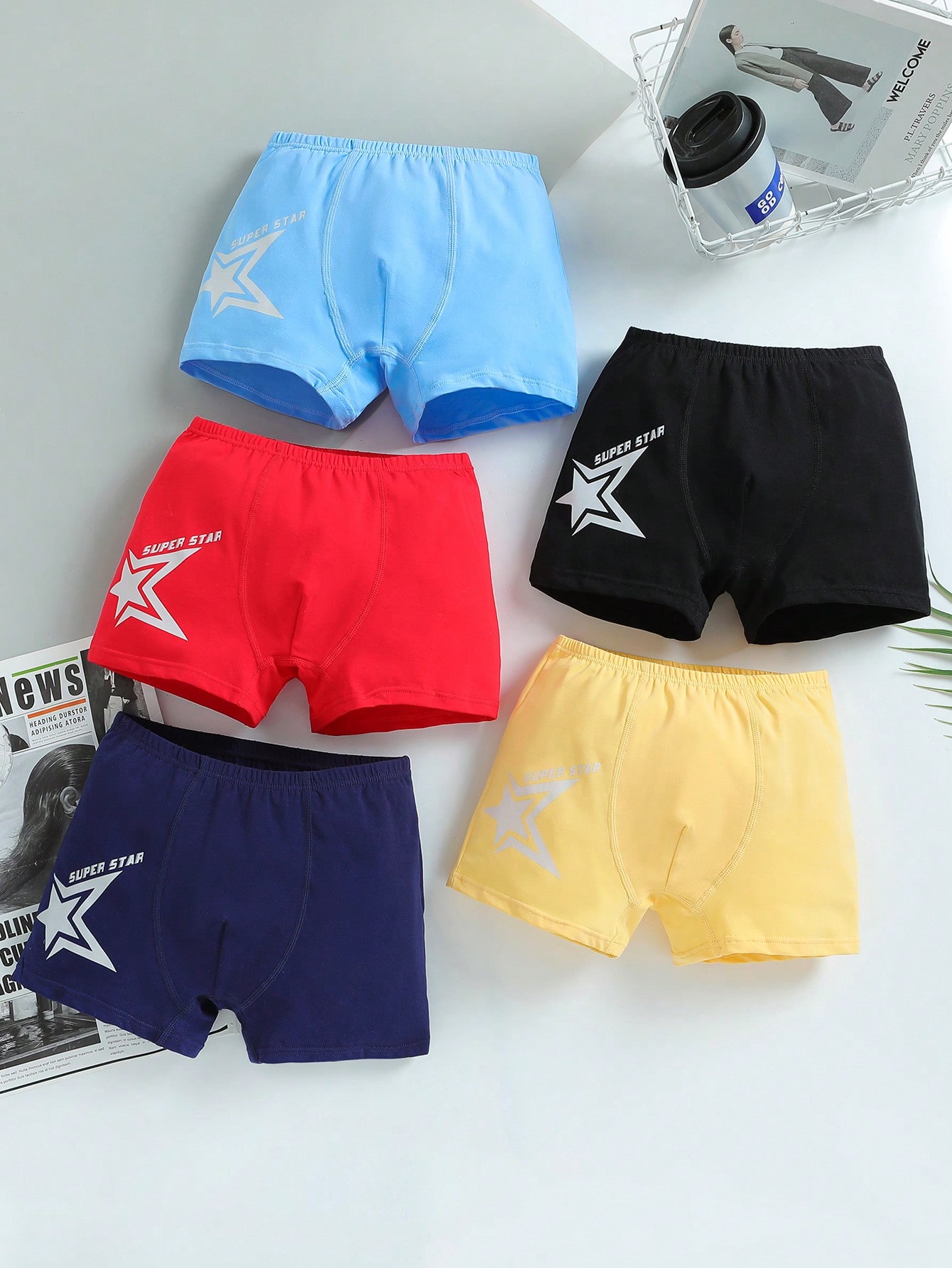 Tween Boy 5pcs Star Print Boxer Brief | SHEIN USA