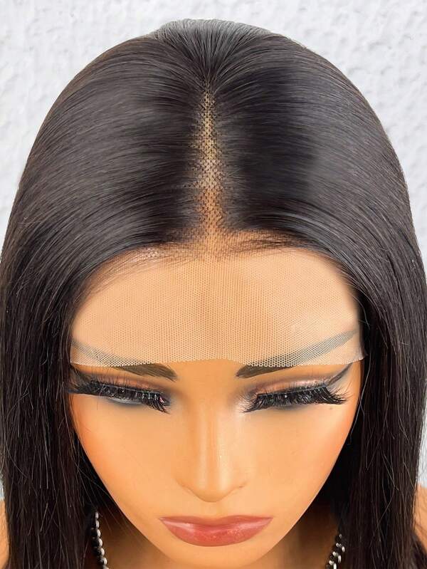 Transparent Lace Straight 13 X 4 Lace Front Wig 150% Density Human Hair ...