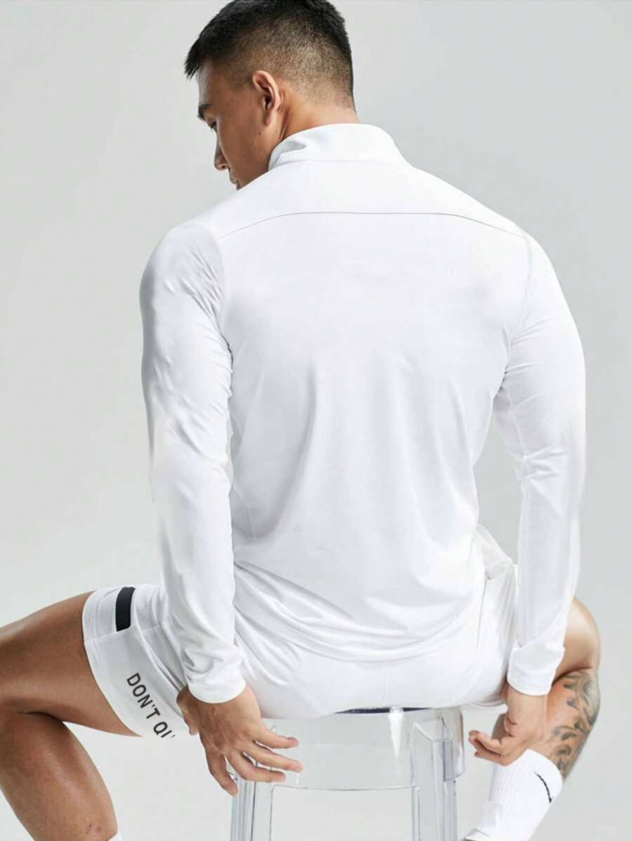 Manfinity Fitness Jaqueta Esportiva Masculina com Zíper Parcial Gráfica ...