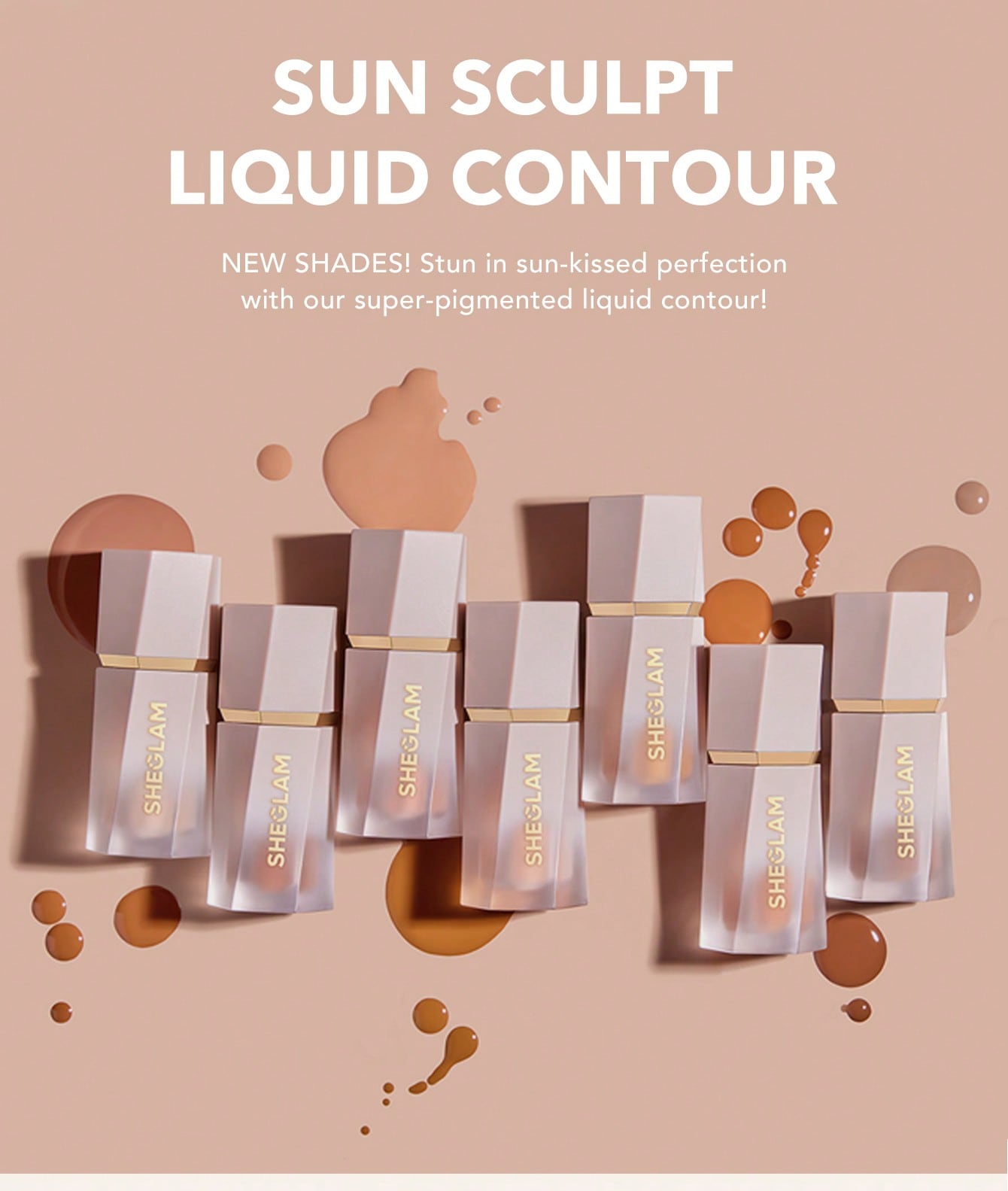 SHEGLAM Sun Sculpt Liquid Contour-Soft Tan Gel Cream Contour Non-Greasy ...