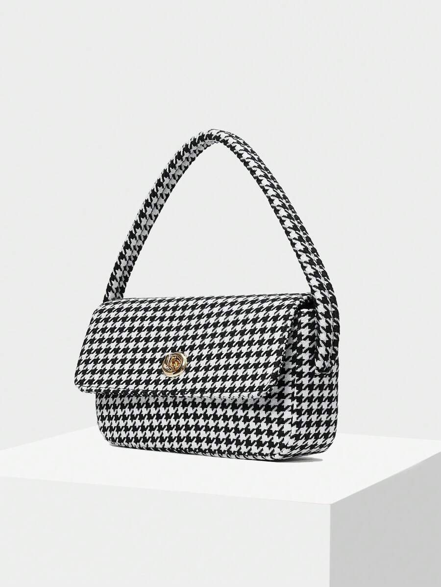 MOTF PREMIUM HOUNDSTOOTH BAG | SHEIN USA
