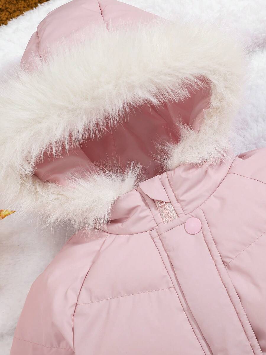 SHEIN Baby Girl Cute Hooded Woven Baby Girl Set | SHEIN UK