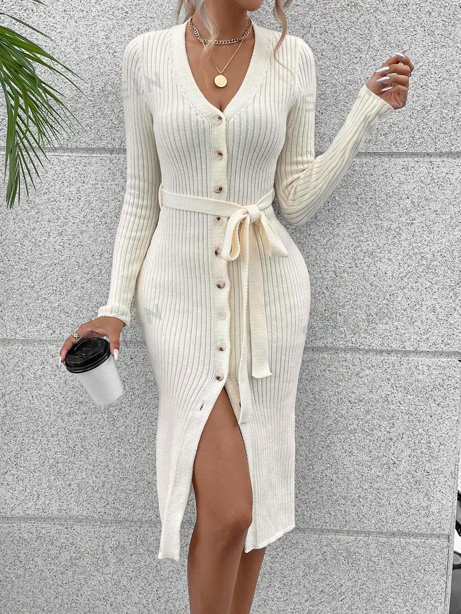 Kleid Mit Knopfen Vorne