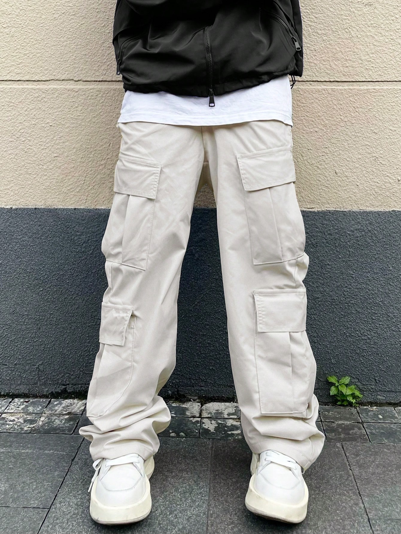 Manfinity Emrg Men Flap Pocket Side Cargo Pants Shein Usa