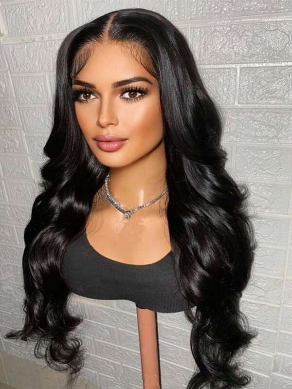Glueless Wig Body Wave Transparent 4x4 Lace Closure Human Hair Wigs Pre ...