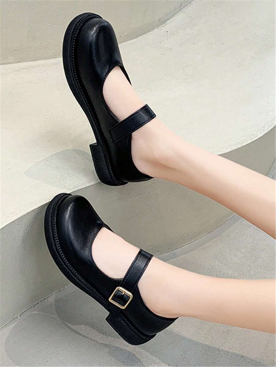 Women's Soft-Sole Mary Jane Flats, Big Size Spring/Summer School ...