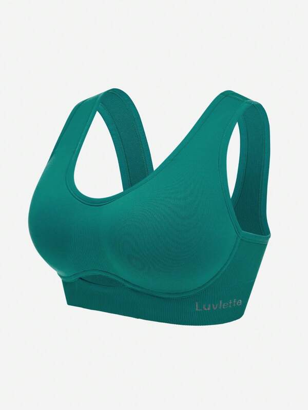 Luvlette Plus Wireless Seamless Cutout Bra Shein Usa