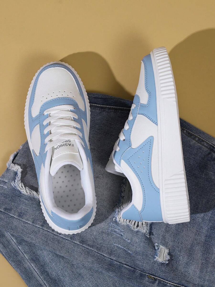 Women's Fashionable Casual Sports Color Block Sneakers For All Seasons ...