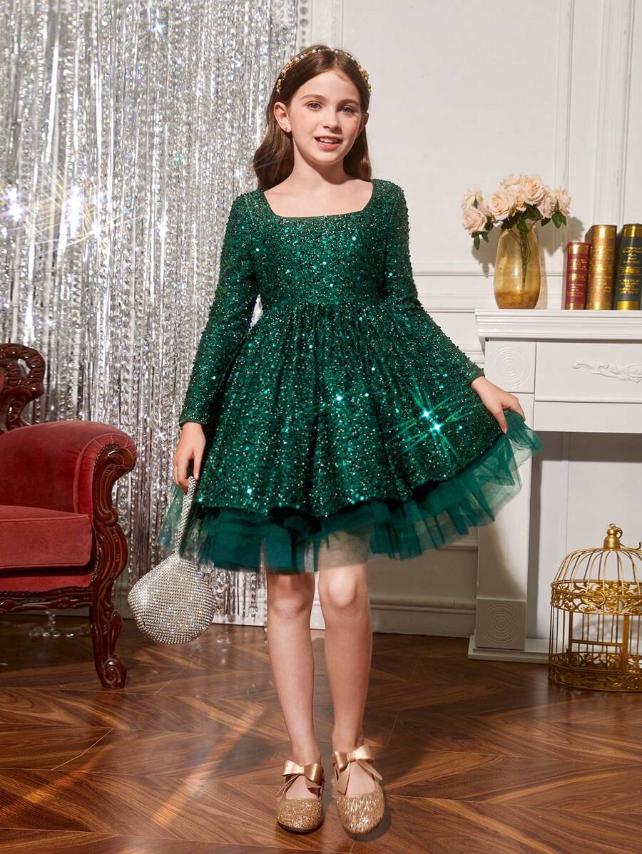 SHEIN Robe De Soirée De Combinaison Pour Filles Adolescente Tressée À ...