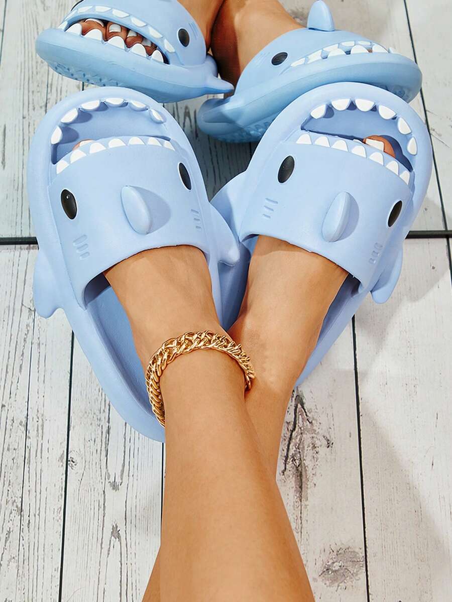Women's Stylish Shark Design Slippers Shark Slides | SHEIN ASIA