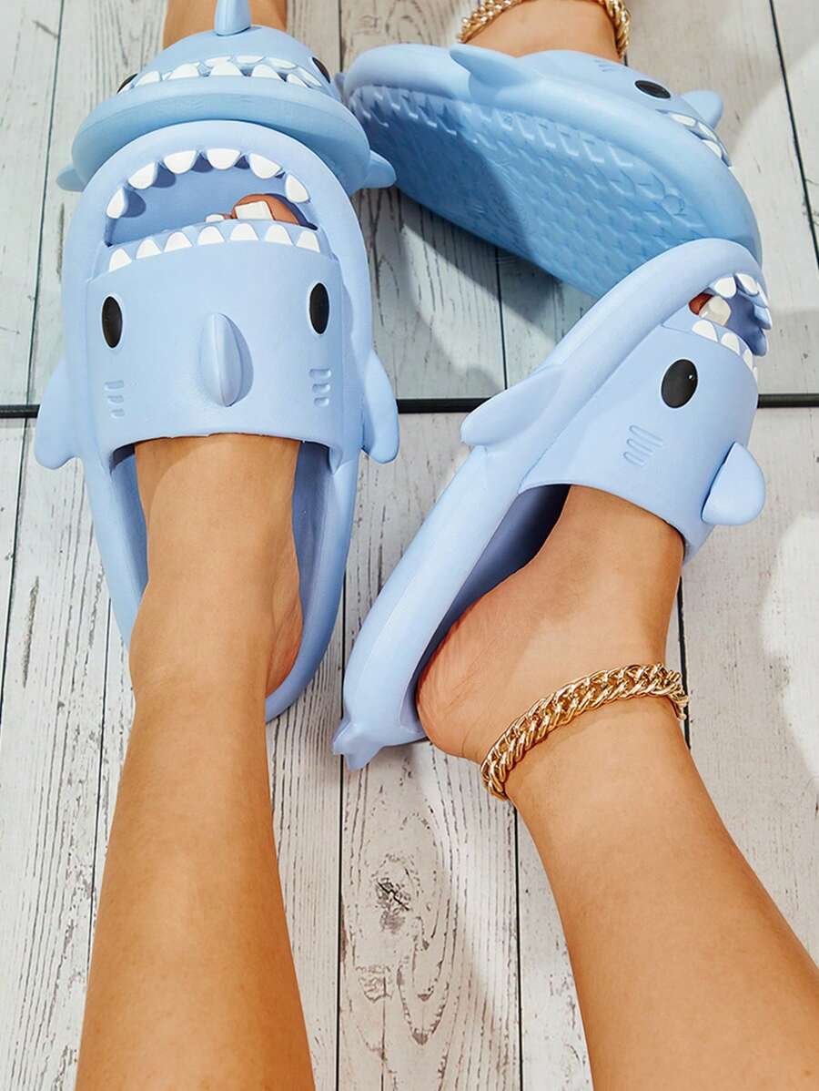 Women's Stylish Shark Design Slippers Shark Slides | SHEIN ASIA