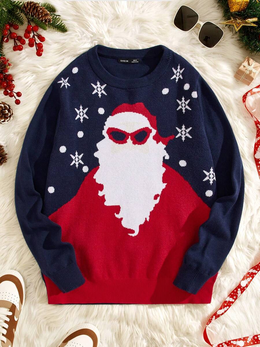 Manfinity RebelGame Homme Pull Motif Père Noël | Mode en ligne | SHEIN ...