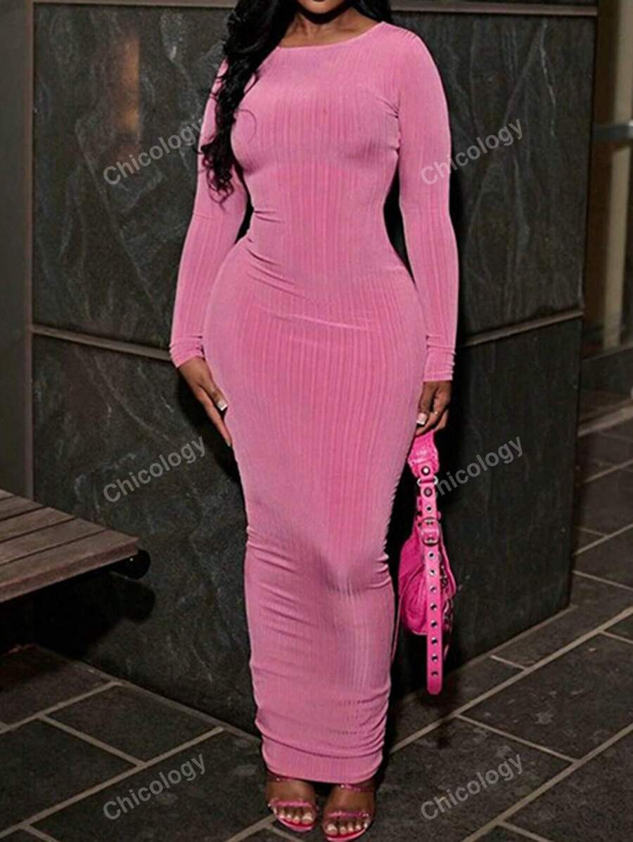 Solid Ruched Bodycon Dress | SHEIN USA