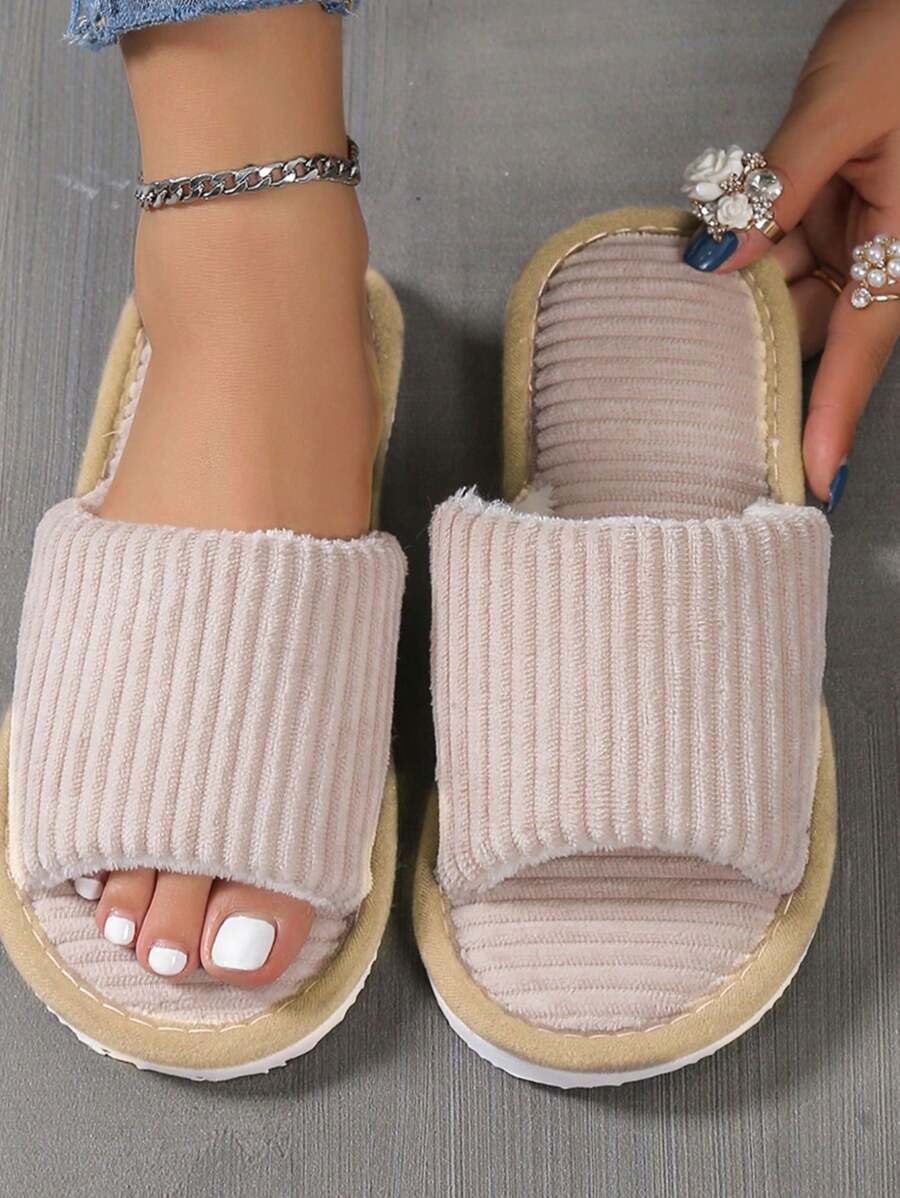 Women's Simple Strap House Slippers For Bedroom | SHEIN USA