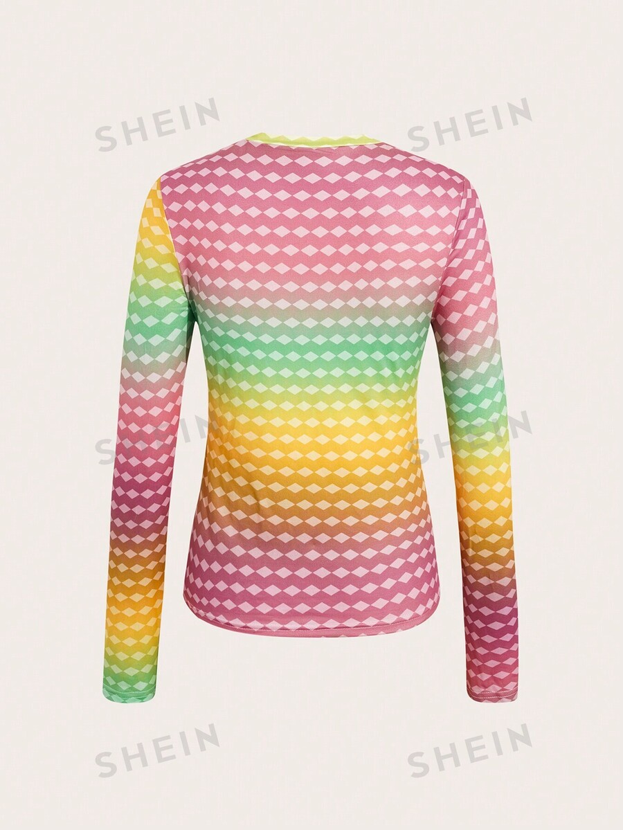SHEIN Unity Body Heat Map Print Tee | SHEIN UK