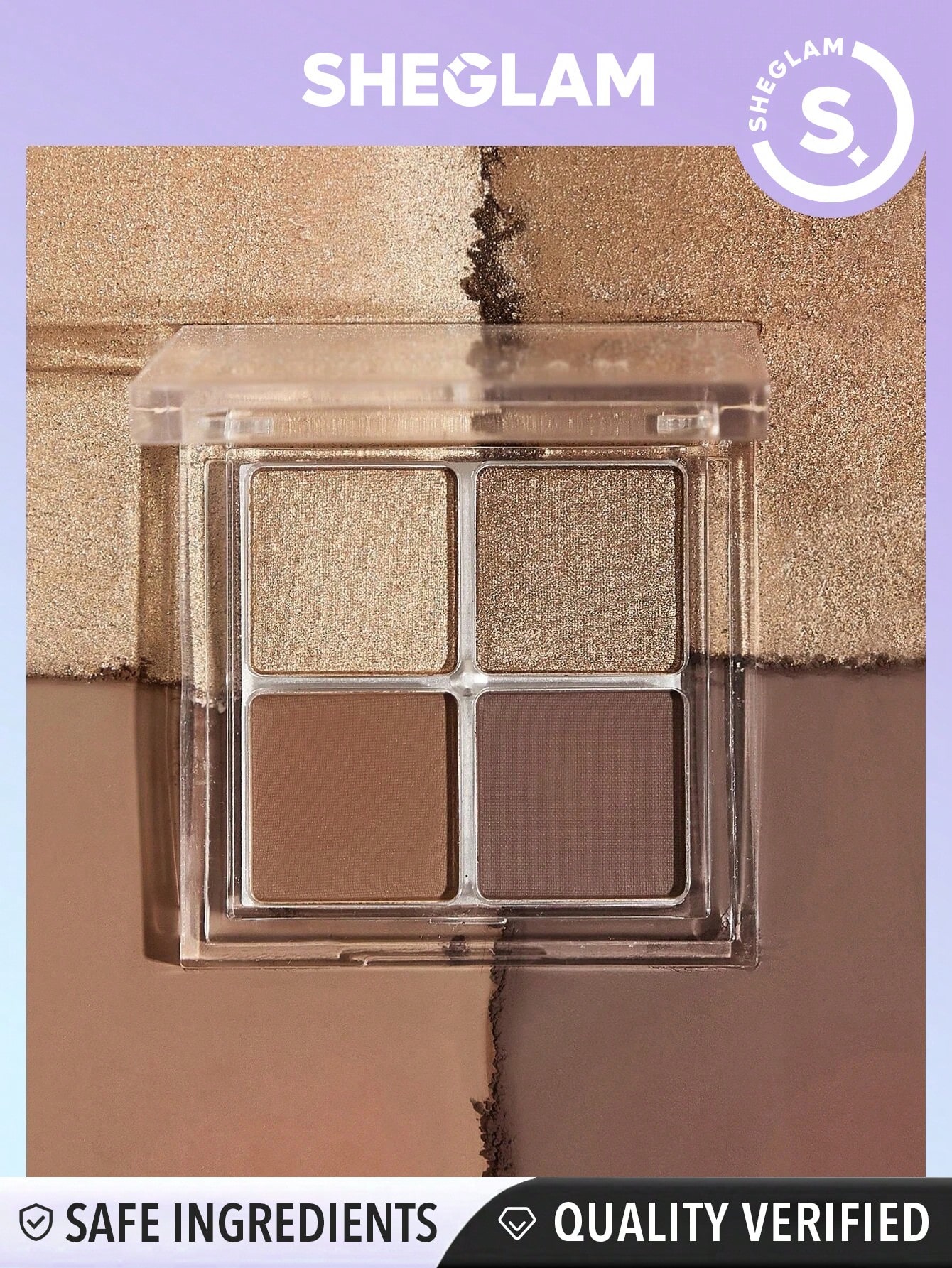 SHEGLAM Cosmic Crystal Eyeshadow Quad-Higher Self 4-Clolor Matte ...