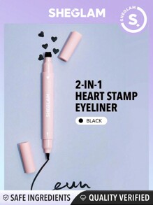 SHEGLAM Heart Eyes 2-In-1 Stamp Eyeliner Waterproof Liquid Eyeliner ...