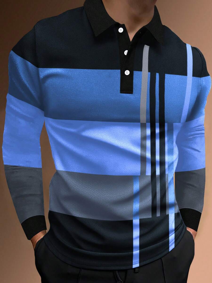 Manfinity Homme Men Color Block Polo Shirt Shein Usa