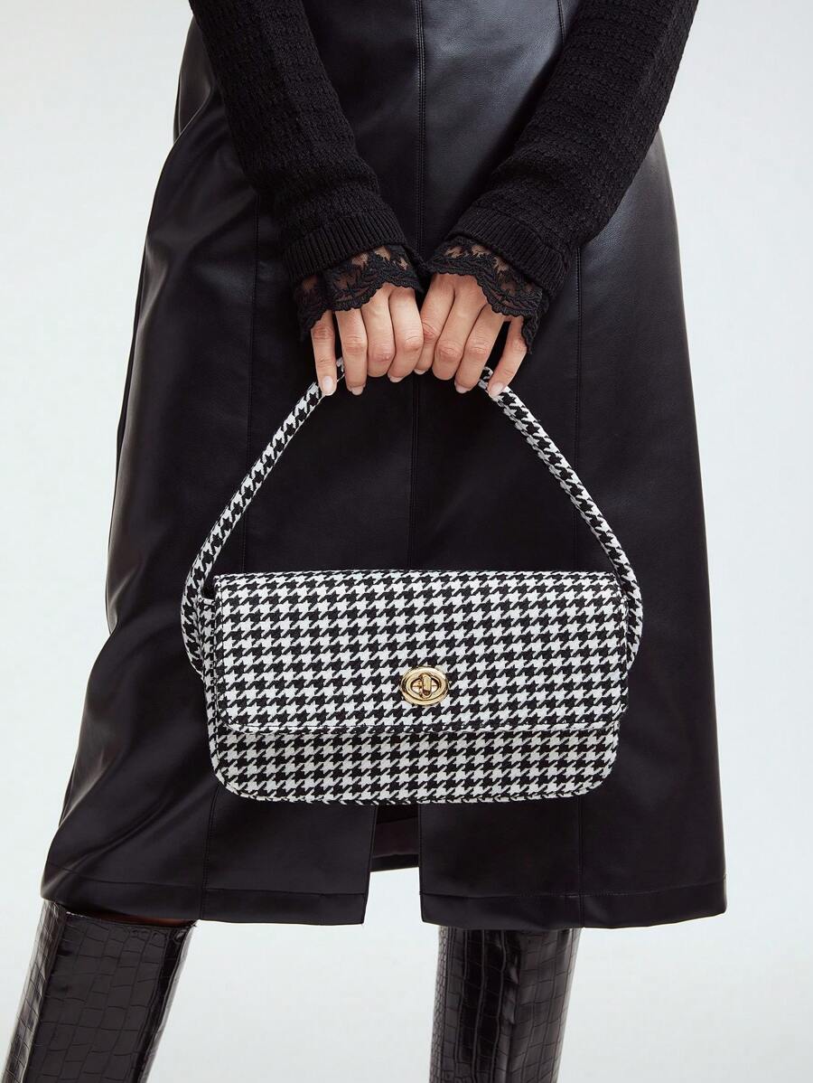 MOTF PREMIUM HOUNDSTOOTH BAG | SHEIN USA