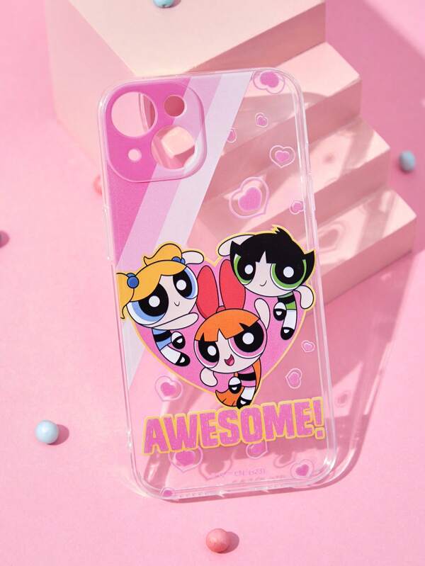 THE POWERPUFF GIRLS X SHEIN Cartoon Graphic Phone Case | SHEIN USA