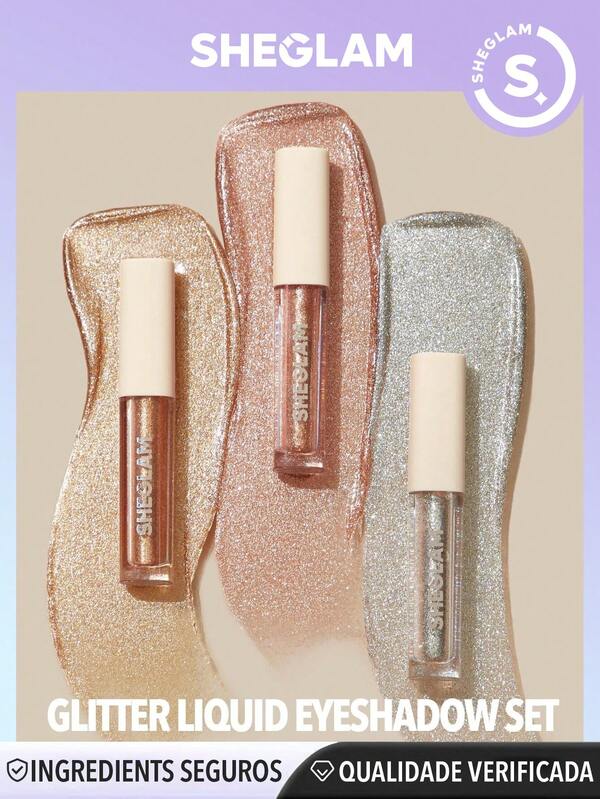 SHEGLAM Trio de sombras com brilho líquido - Um sonho de noites de ...