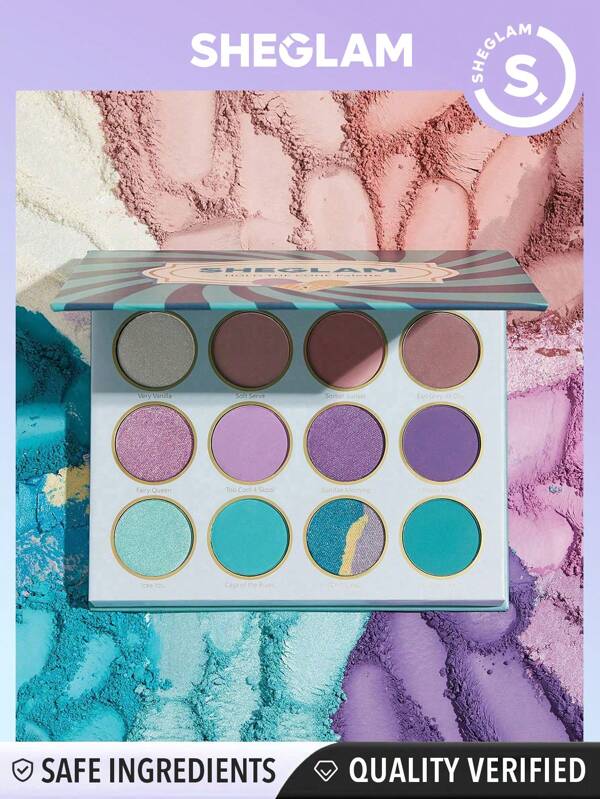 SHEGLAM Hold The Cone Palette 12-Clolor Shimmer Matte Eyeshadow Palette ...