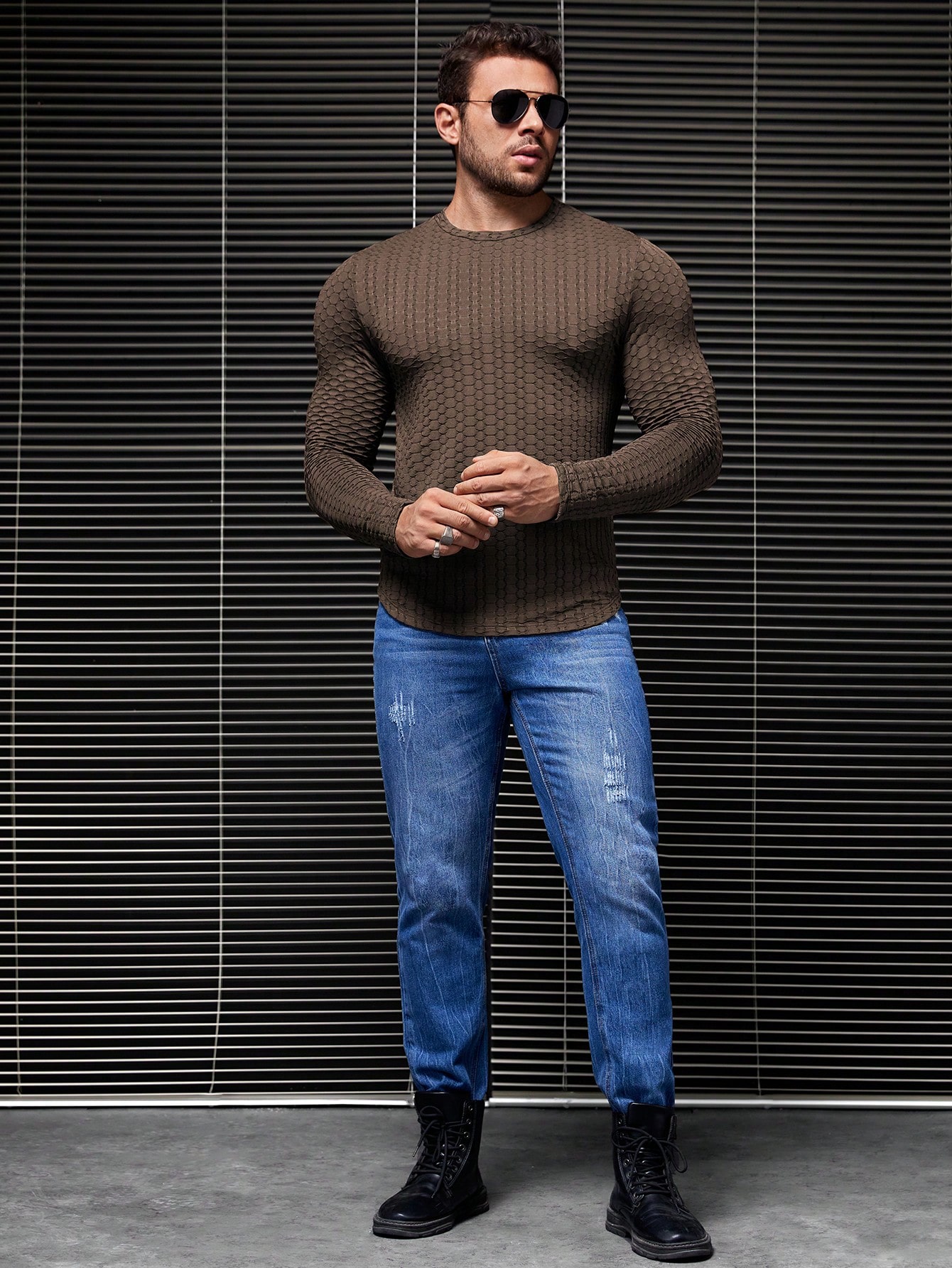 Manfinity Homme Men Solid Round Neck Tee | SHEIN USA