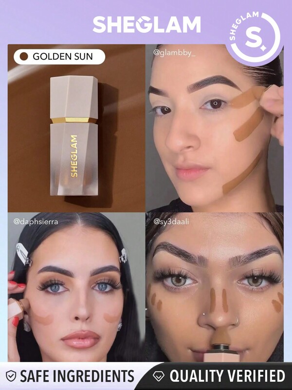 SHEGLAM Sun Sculpt Liquid Contour-Golden Sun Gel Cream Contour Non ...