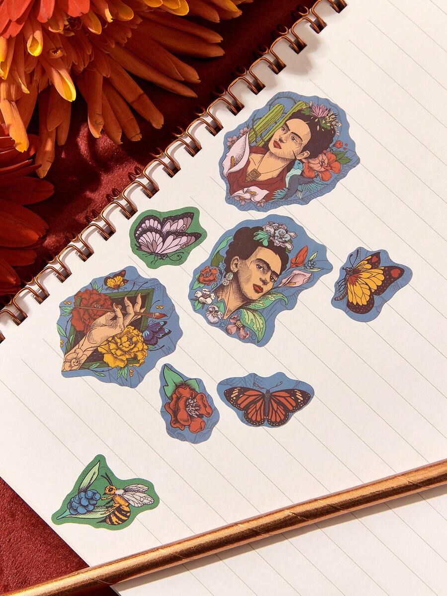 Frida Kahlo X SHEIN Character Graphic Graffiti Sticker Set | SHEIN UK