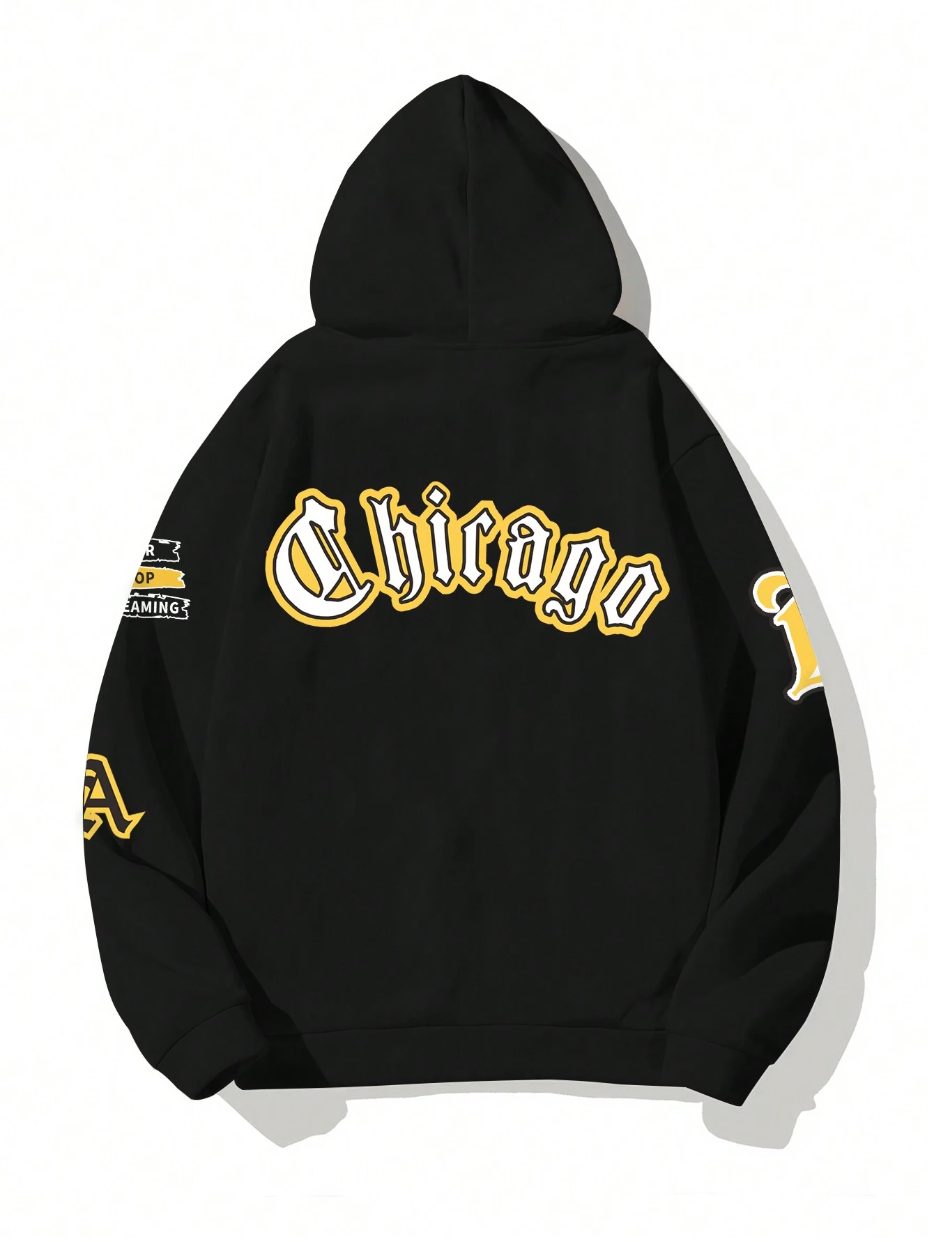 Manfinity Hypemode Loose Fit Men's Slogan Graphic Zip Up Hoodie With Drawstring | SHEIN USA