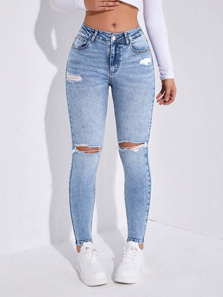 Ripped Skinny Jeans | SHEIN USA