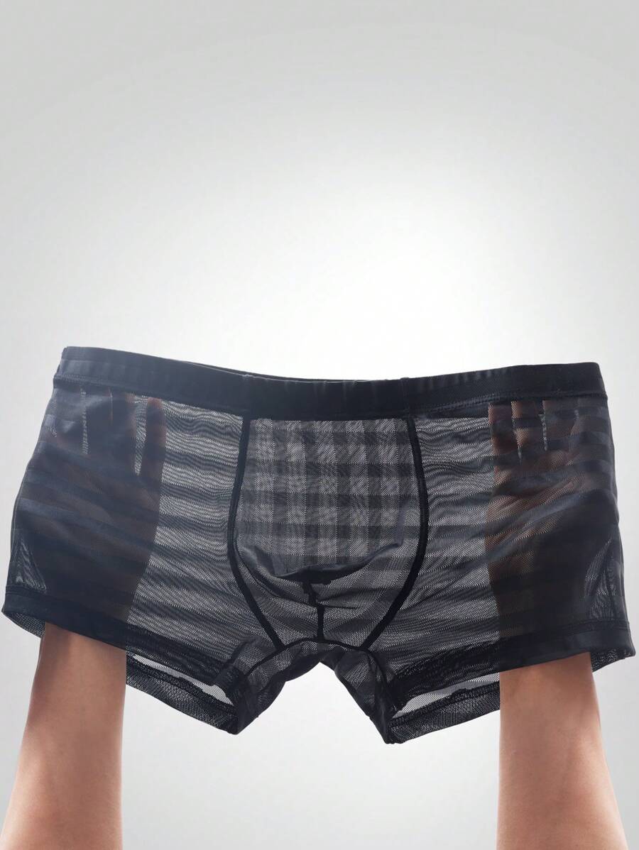Men Striped Mesh Boxer Brief | SHEIN USA