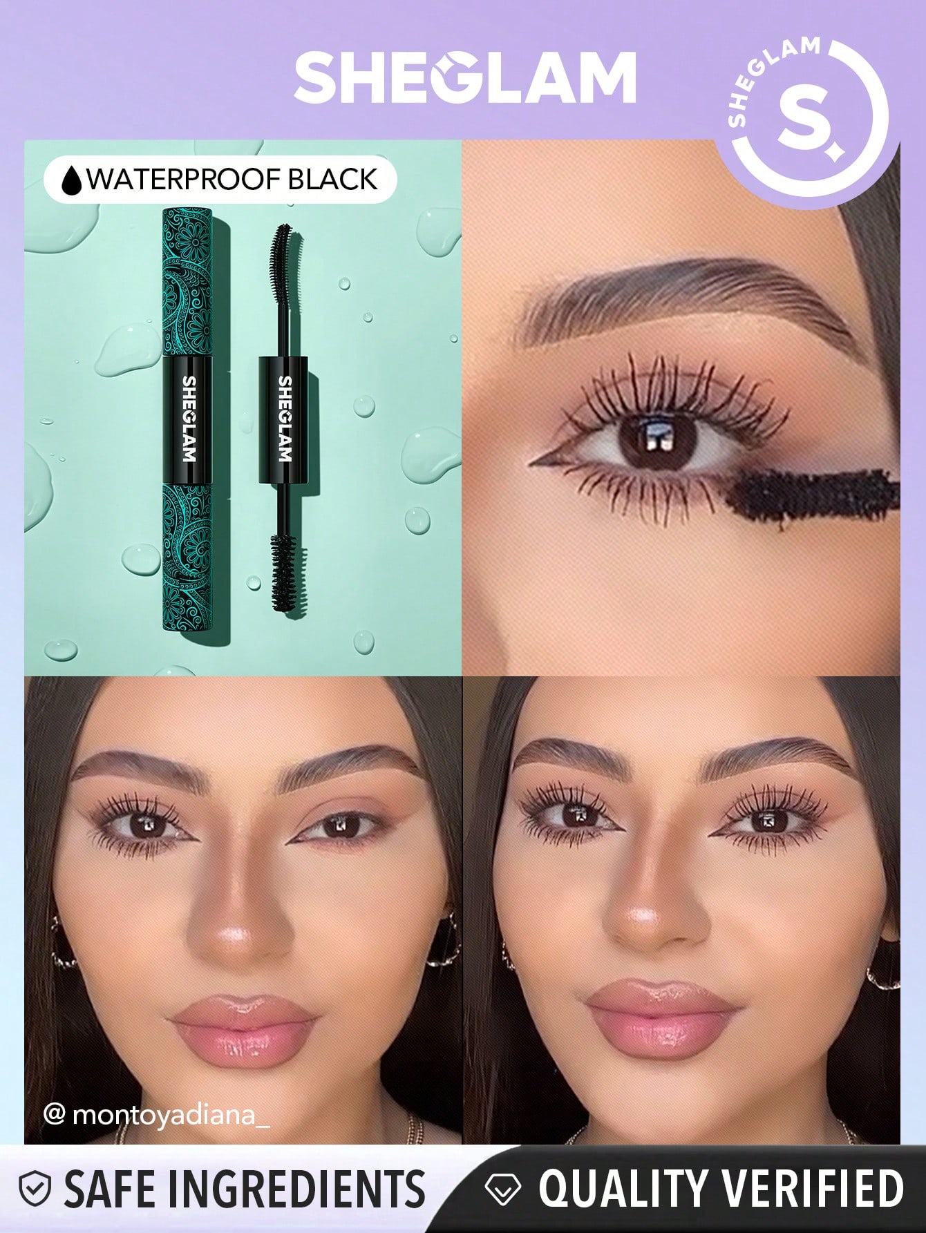 SHEGLAM All-In-One Volume & Length Mascara 2 In 1 Waterproof Volumizing ...