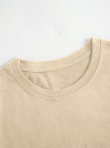 Men Slogan & Angel Print Drop Shoulder Tee | SHEIN USA