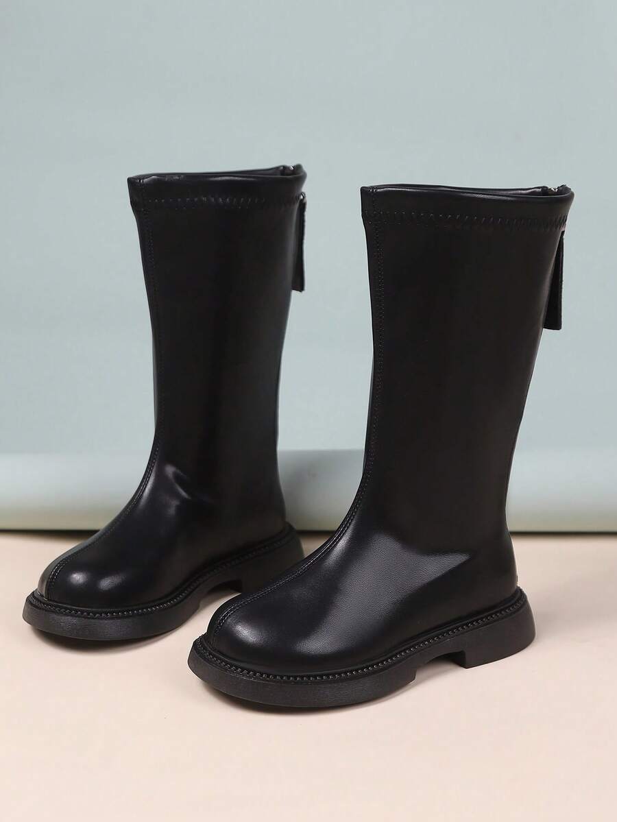Girls' Black Long Boots For Kids | SHEIN EUR