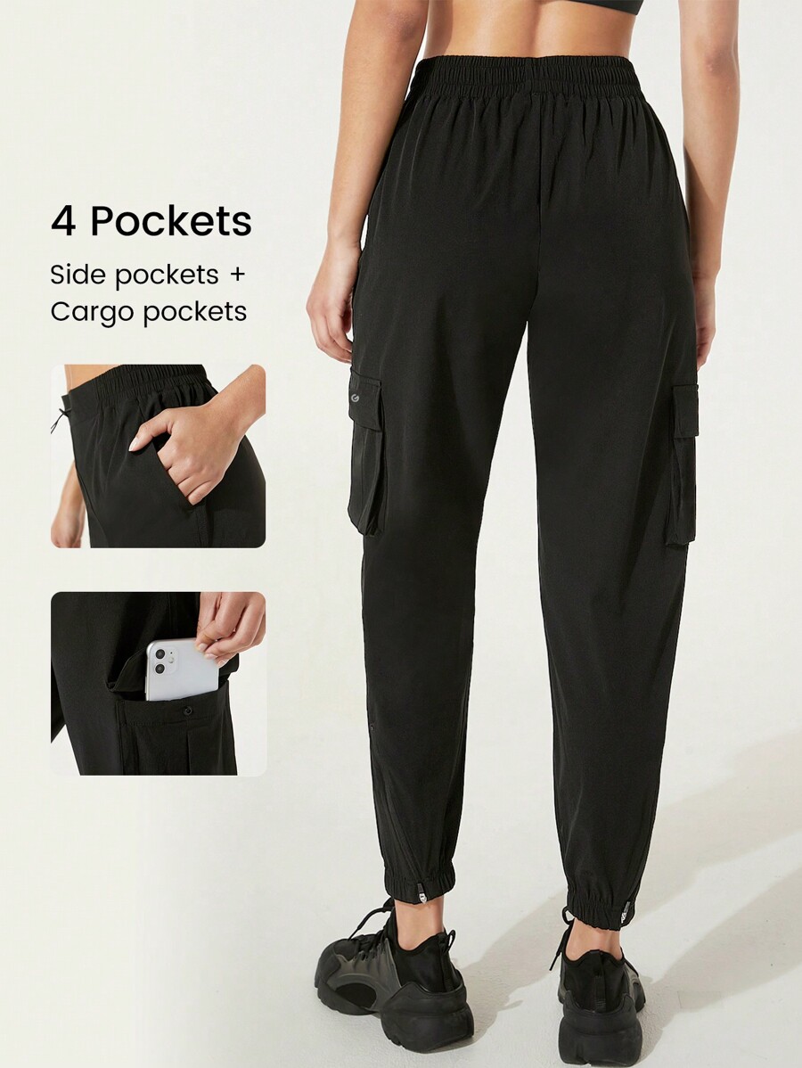 GLOWMODE Low-Rise Ankle Zip Cargo Pants | SHEIN USA